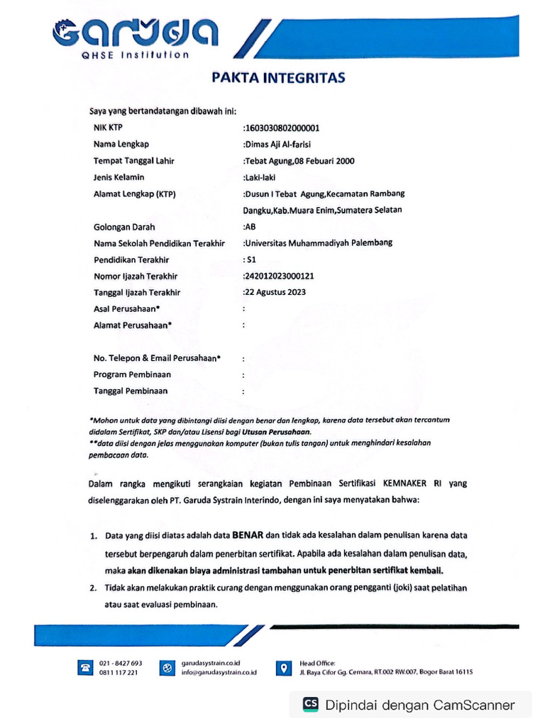 Fakta Integritas | PDF