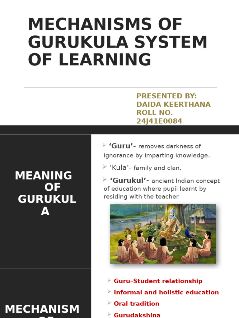 Mechanisms of Gurukul Learning System | PDF | Guru