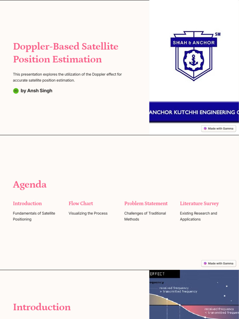 Doppler Based Satellite Position Estimation | PDF | Satellite | Doppler ...