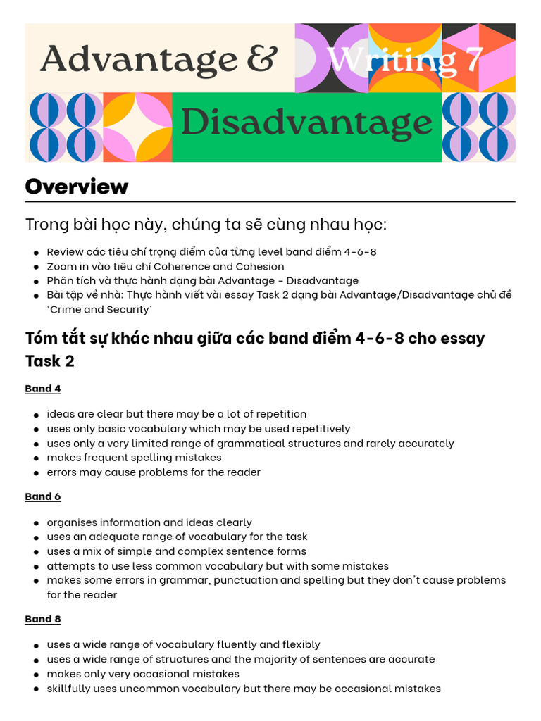 Writing 7 Advantages Disadvantages | PDF | Toys | Labour Economics