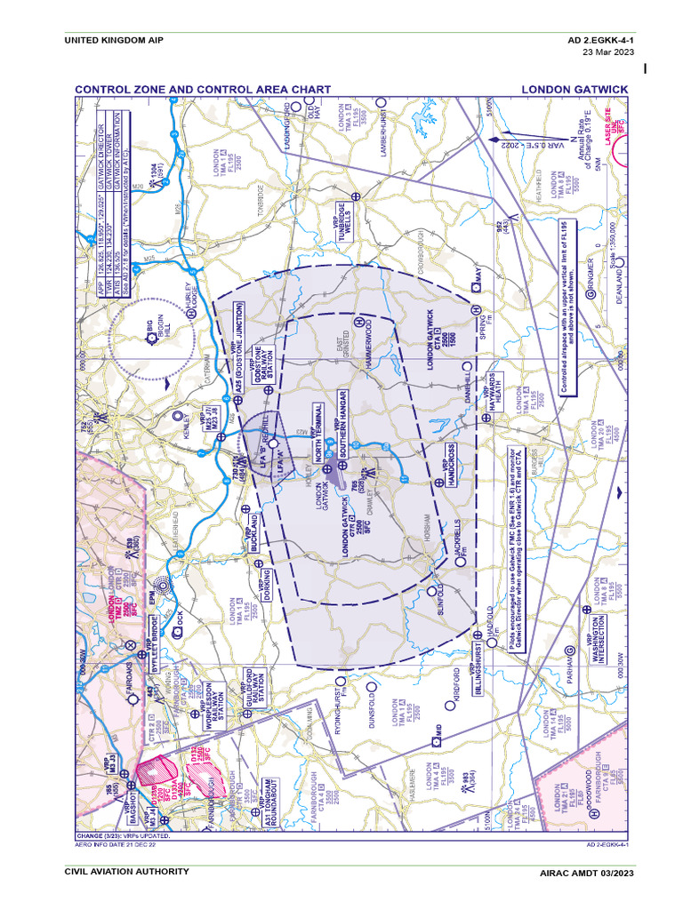 Control Zone and Control Area Chart | PDF