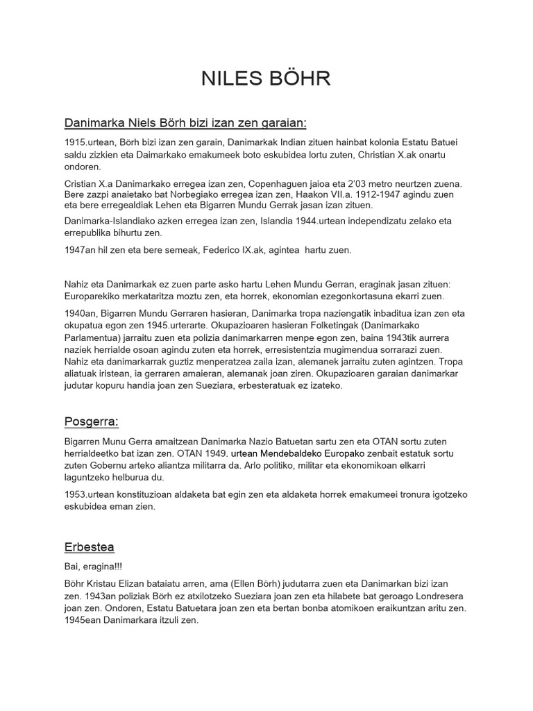 Niels Böhr | PDF