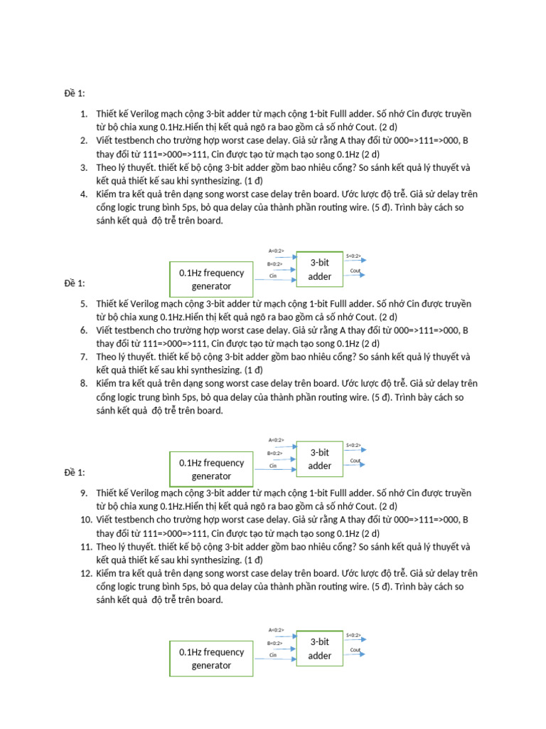 De Kiem Tra 2024 Hè | PDF