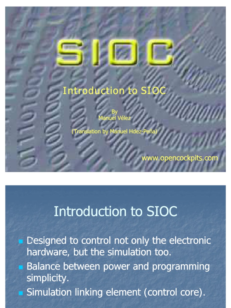 SIOC Presentation | PDF | Parameter (Computer Programming) | Subroutine
