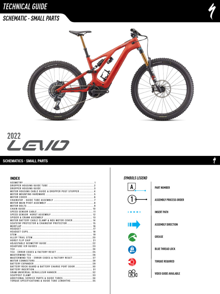 2022 Levo - Schematics Small Parts | PDF | Land Transport | Land Vehicles
