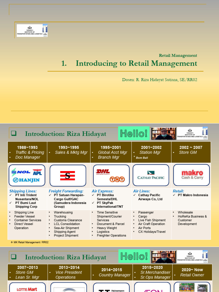 1 Introduction To Retail Management - All | PDF | Retail | Cargo