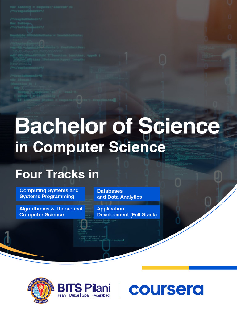 Brochure - BITS BSC CS July 2023 | PDF | Academic Degree | Computer Programming