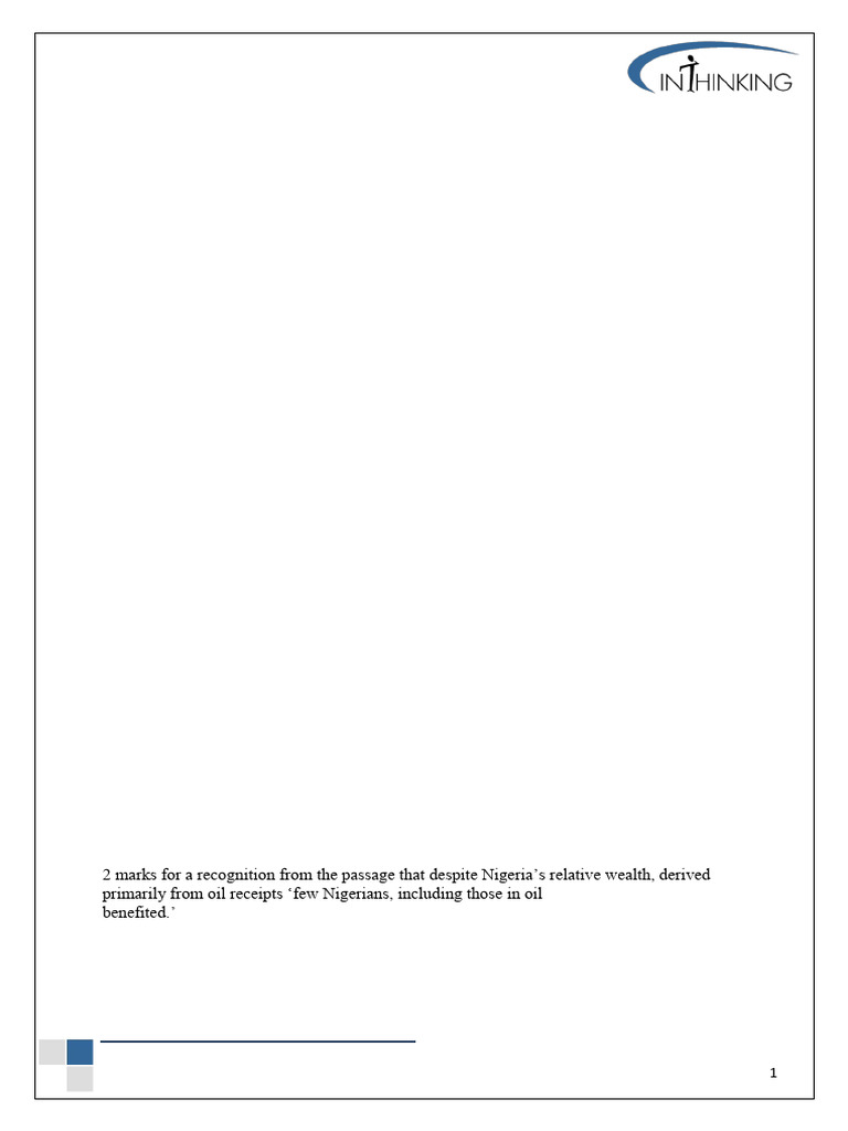 Rwanda Nigeria Mark Scheme | PDF | Gross Domestic Product | Purchasing ...