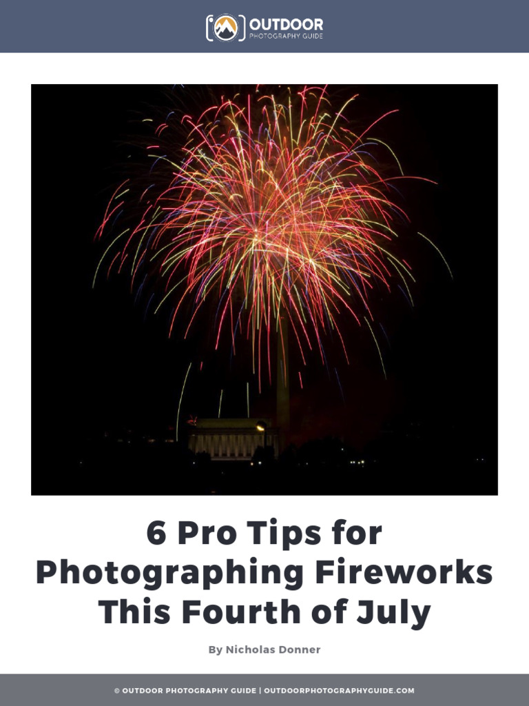 Tips for Capturing Fireworks Photos | PDF | Shutter Speed | Shutter ...