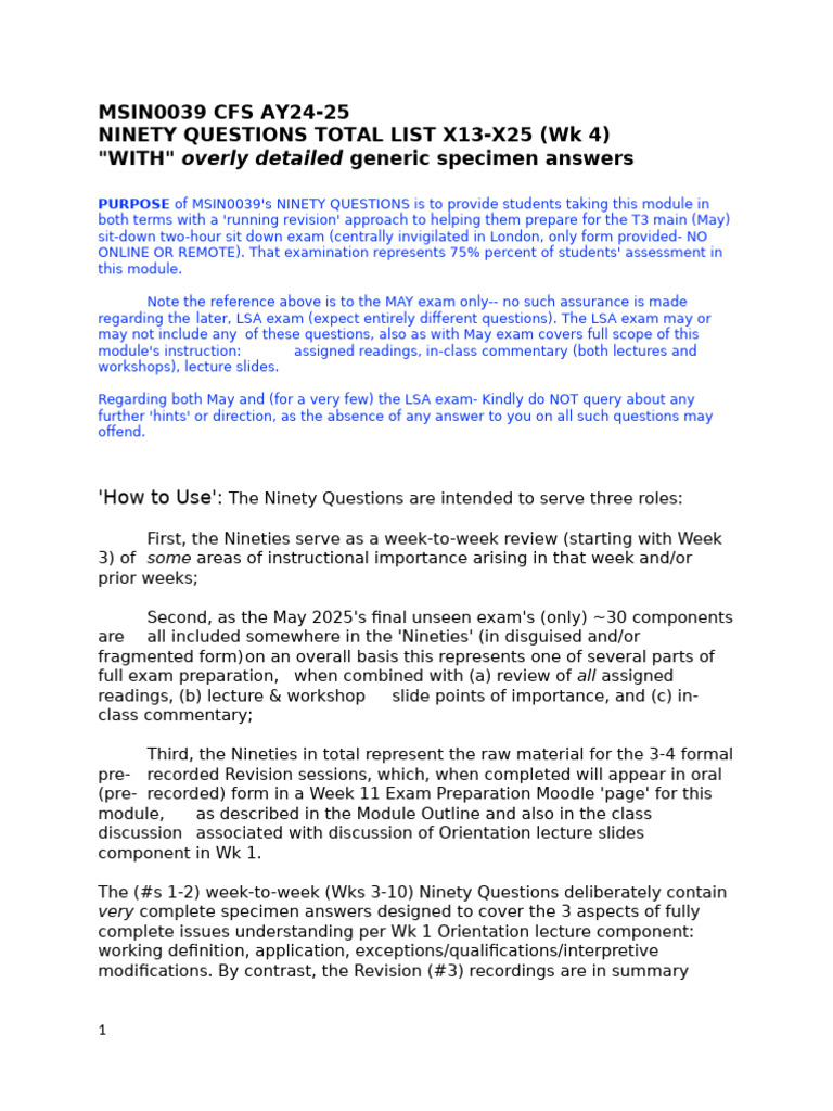 WITH X13-X25 Wk4 NINETIES CFS | PDF | Dividend | Share Repurchase