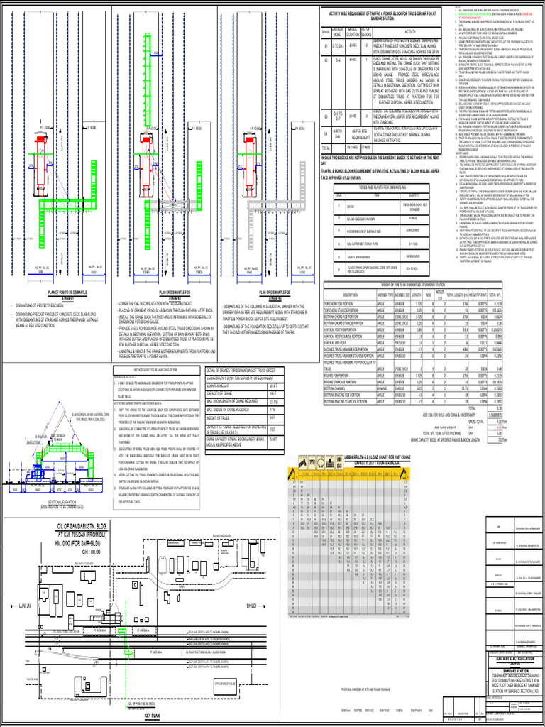 Samdari Fob Dismantling Drawing-A0 - 01 | PDF | Crane (Machine) | Civil ...