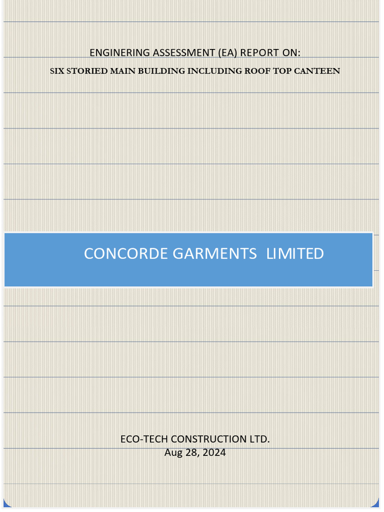 RSC Dea Report | PDF | Structural Load | Concrete