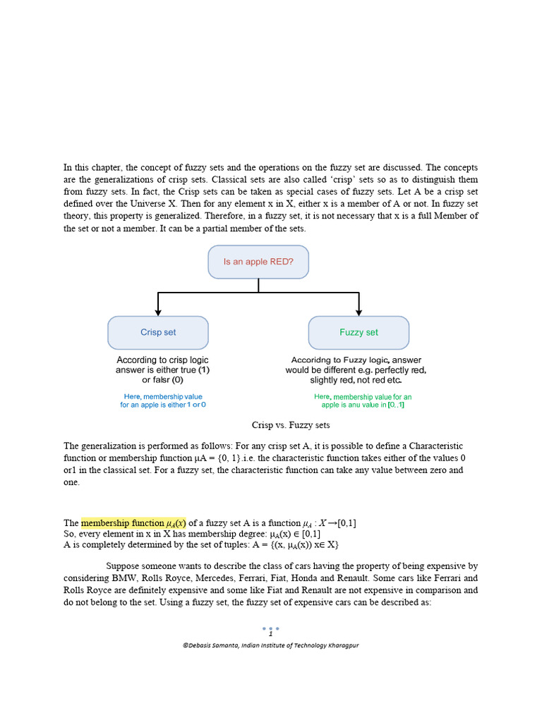 Chapter 1 Fuzzy set | PDF | Fuzzy Logic | Logic