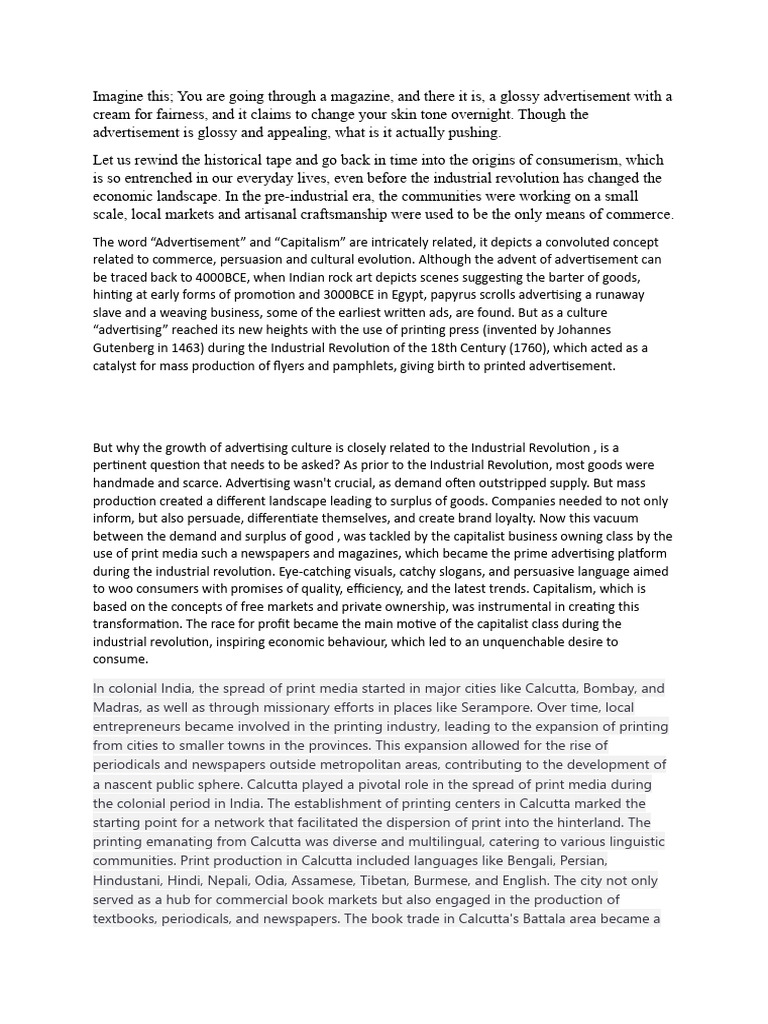 Capitalism and Consumerism | PDF | Advertising | Capitalism