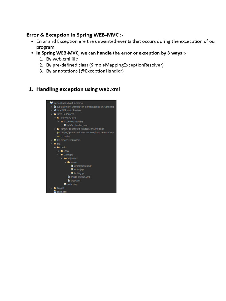 Error & Exception Handling | PDF
