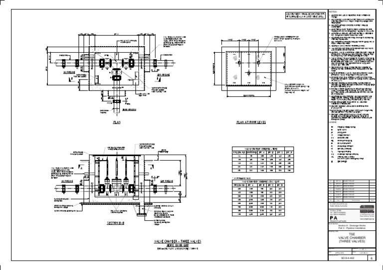 SD 8-4-402 TSE Rev 6 Valve Chamber (Three Valves) | PDF