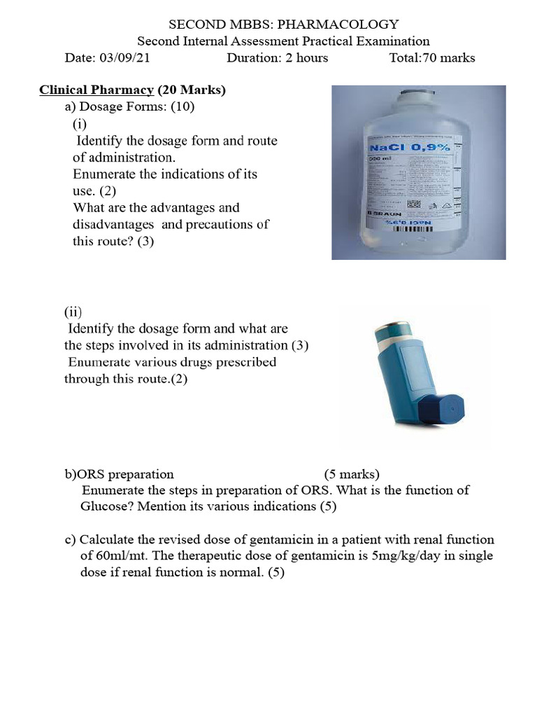 Batch D Pharmacology Practical Second Term CBME | PDF | Receptor ...
