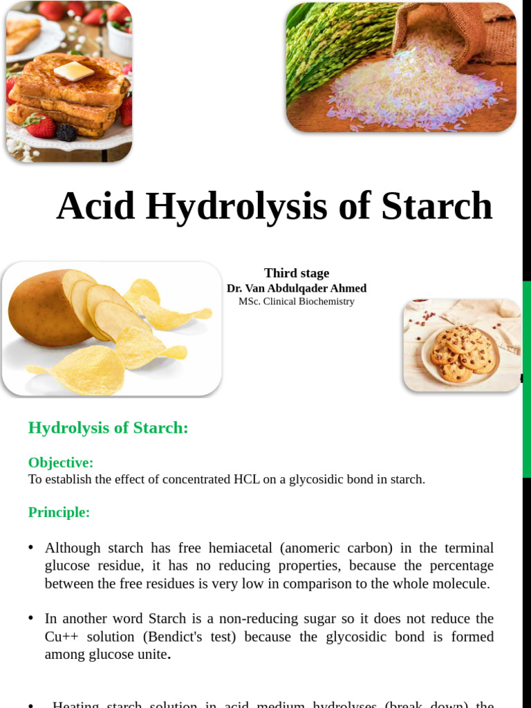 Acid Hydrolysis of Starch Experiment | PDF | Hydrolysis | Starch