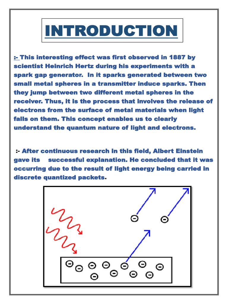 Physics project | PDF | Photoelectric Effect | Electromagnetic Radiation