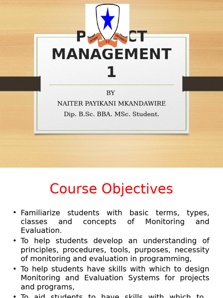 Project Management 1 | PDF | Evaluation | Project Management