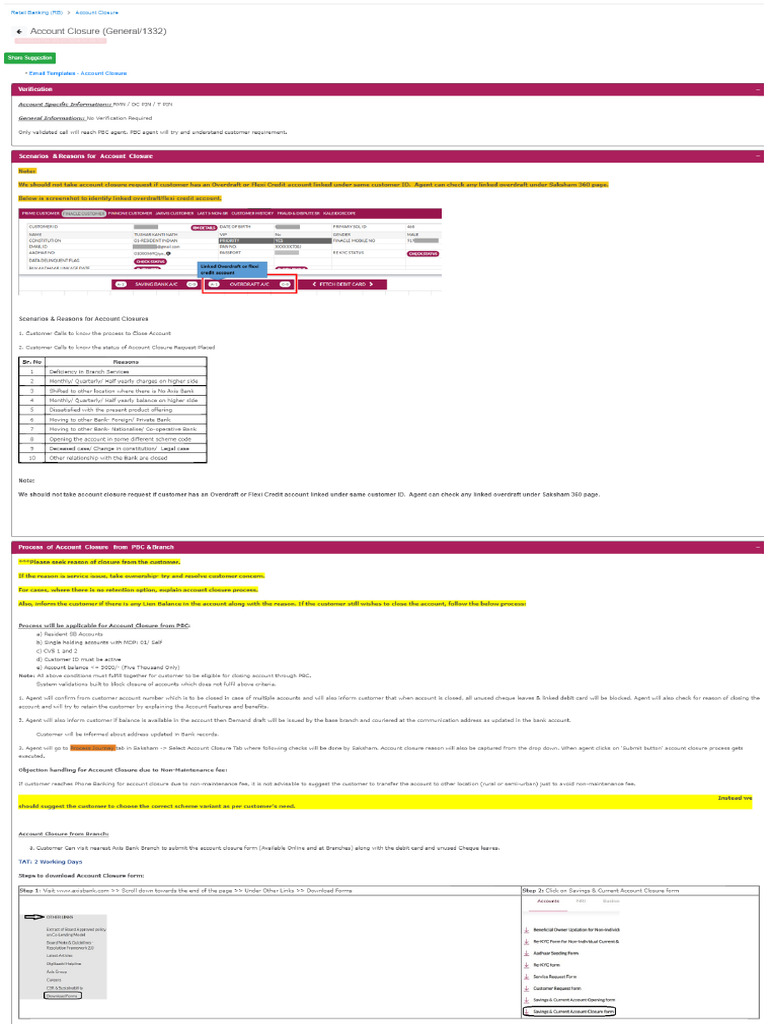 Account Closure (General 1332) | PDF