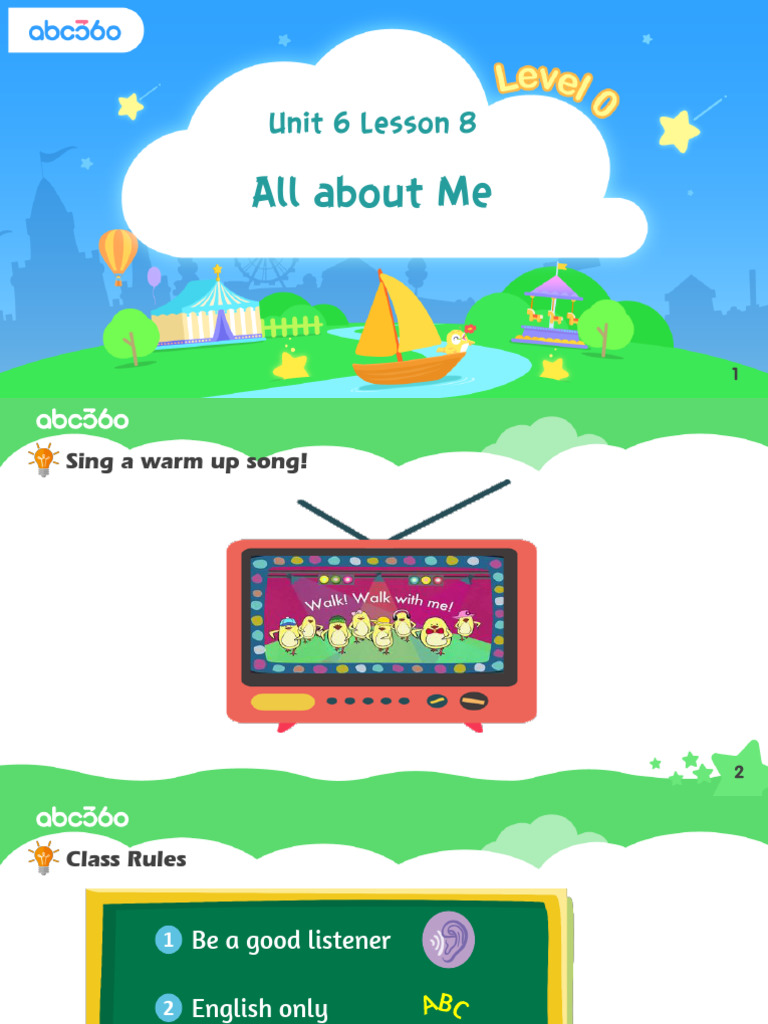 Unit 6 Lesson 8 All About Me | PDF