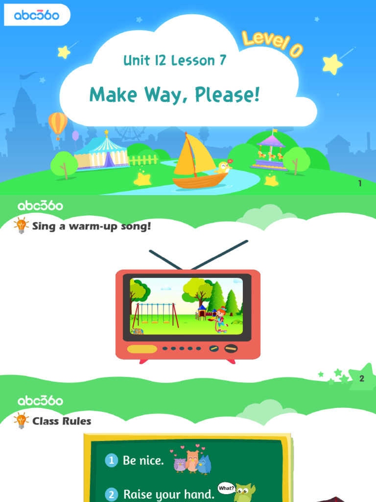 Unit 12 Lesson 7 Make Way, Please! | PDF