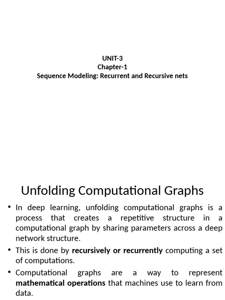 Unit 3 Chapter 1 RNN | PDF | Artificial Neural Network | Deep Learning