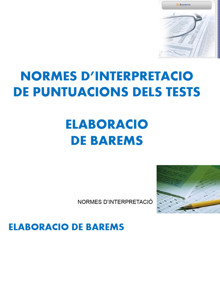 T8. Normes Interpretacio - Barems | PDF