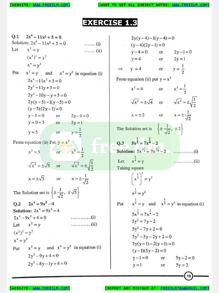 10th Maths Chap1 Ex 1.3 | PDF