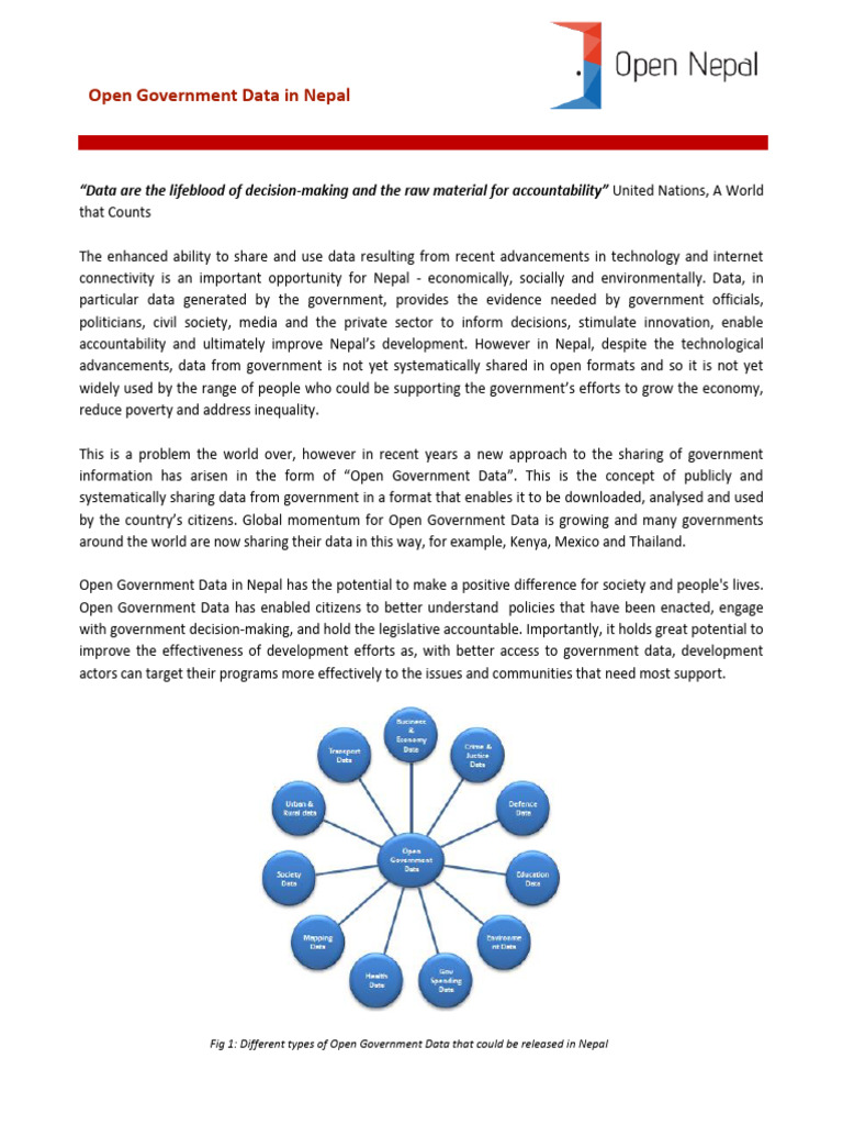 Briefing Open Government Data (English) | PDF | Freedom Of Information ...
