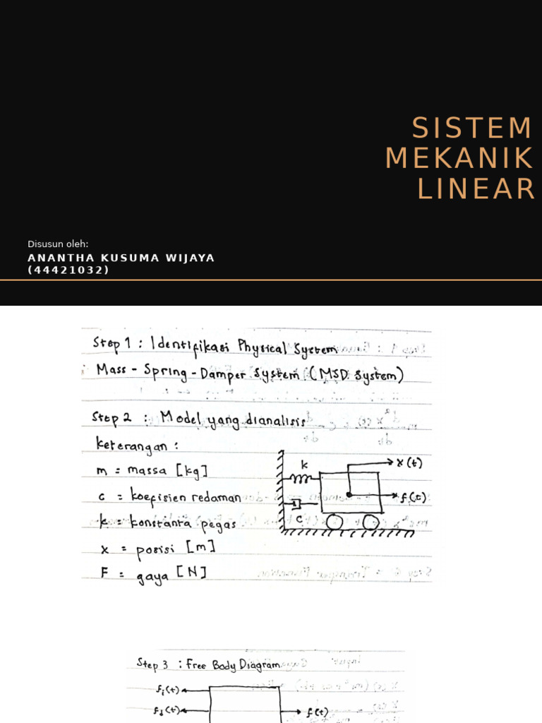 3. Pemodelan Sistem Linear | PDF