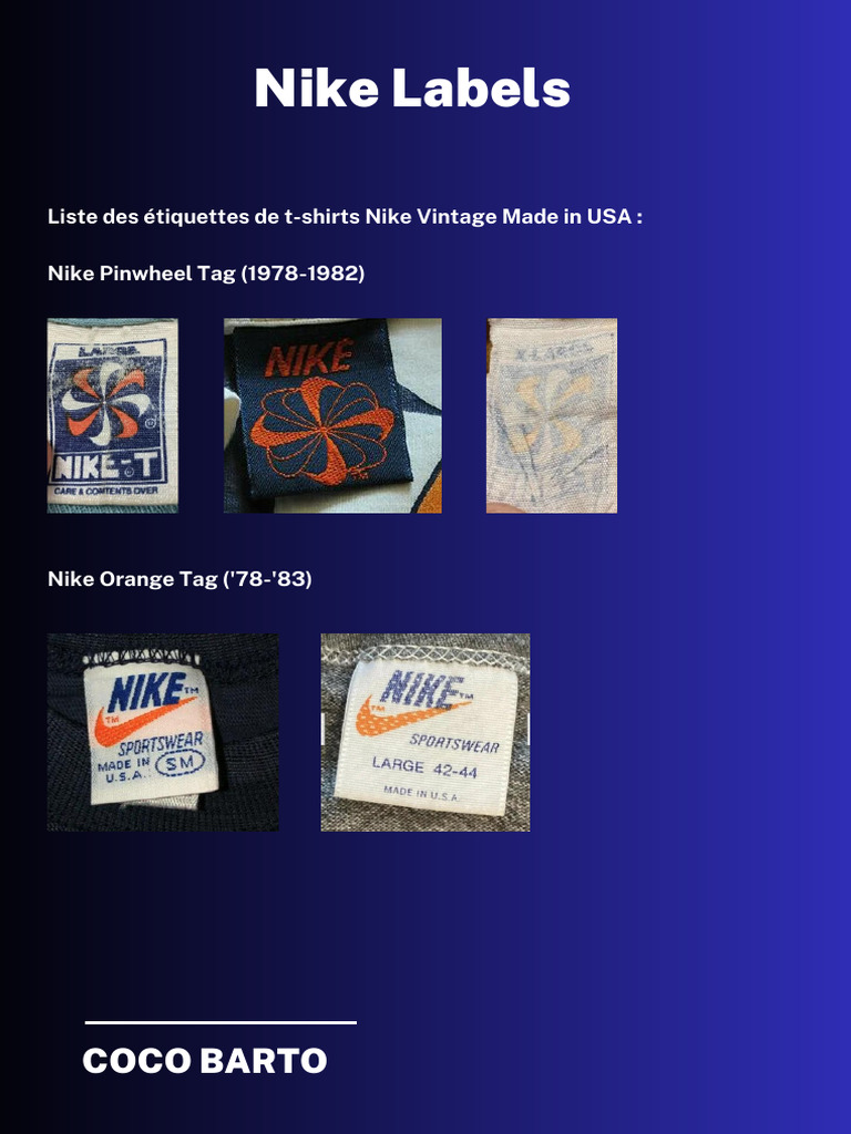 Nike Vintage Labels | PDF