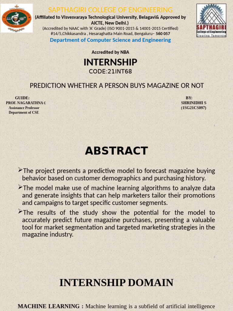 Prediction Whether A Person Buys Magazine | PDF | Machine Learning ...