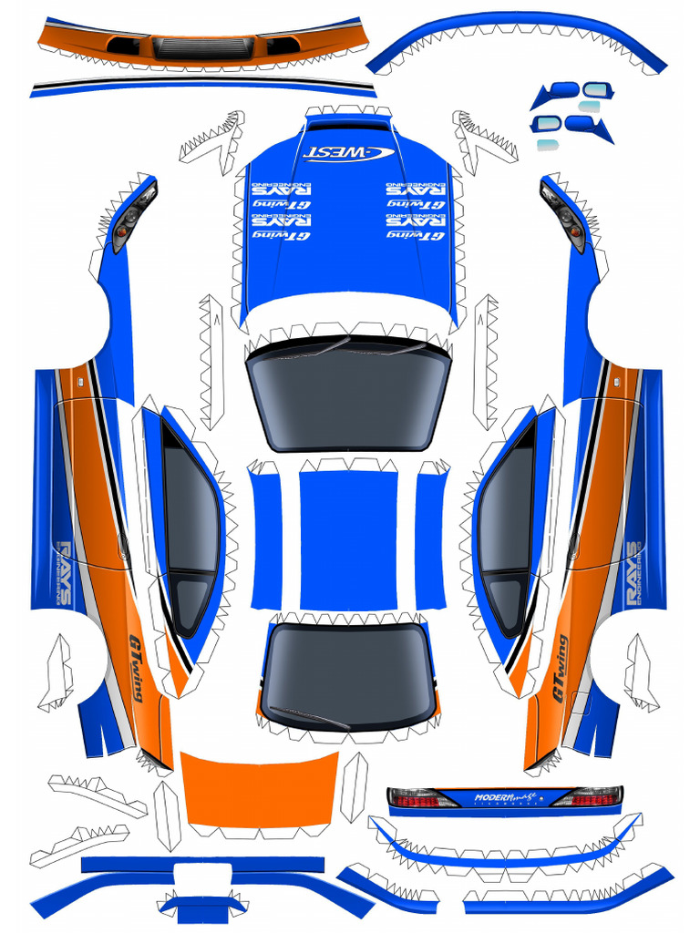 Nissan+Silvia+S15+MONA+LISA +1 24+scale+ +Lavahi+Crafts | PDF