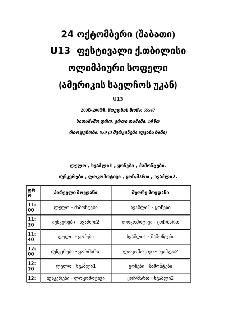 2020 1024 Ahm U13 | PDF