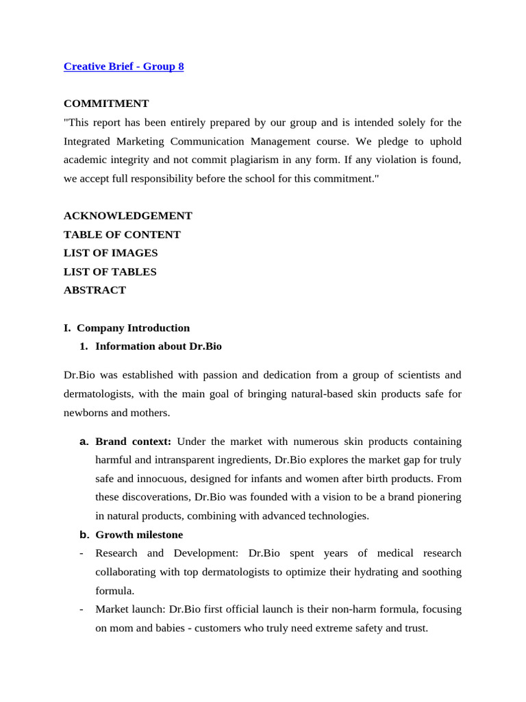 IMC REPORT NHÓM 8 | PDF | Sunscreen | Cosmetics