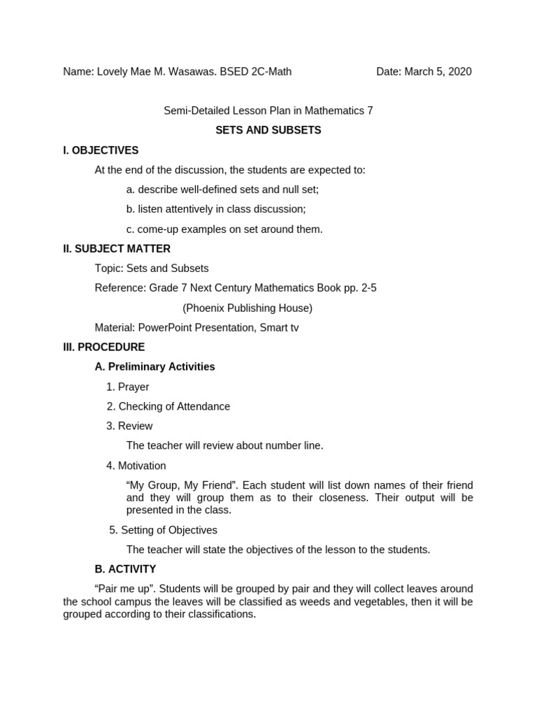 4 A's Lesson Plan EDTECH | PDF | Learning