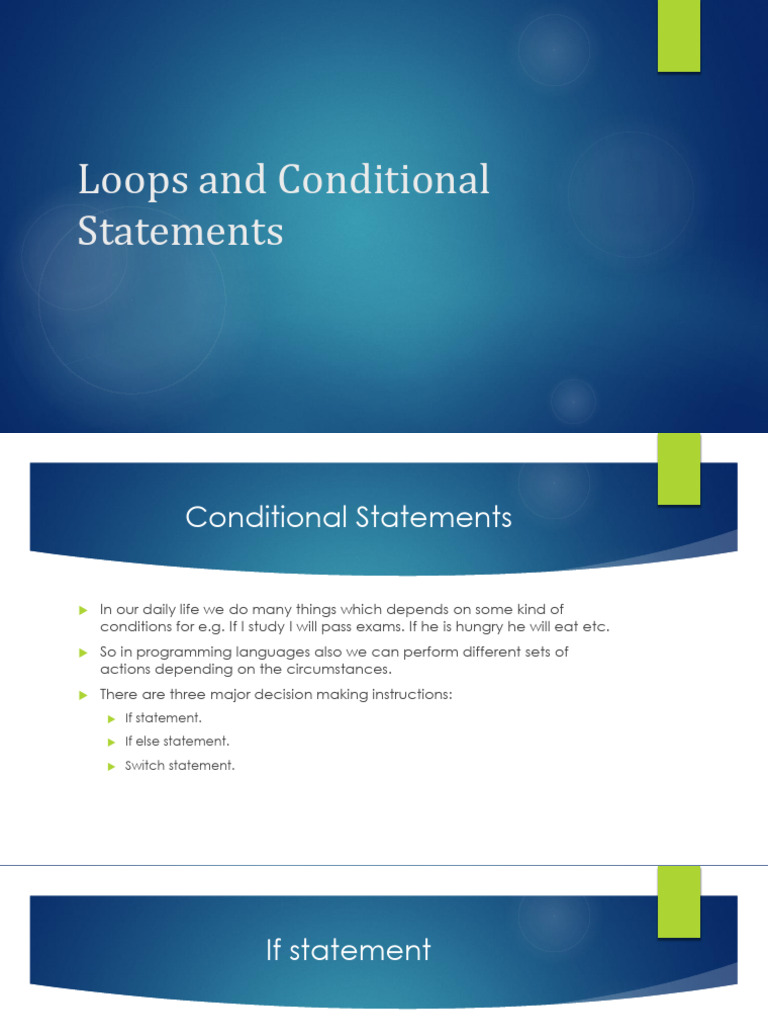 Oit 116 Loops and Condition Statements | PDF | Computer Science | Computing