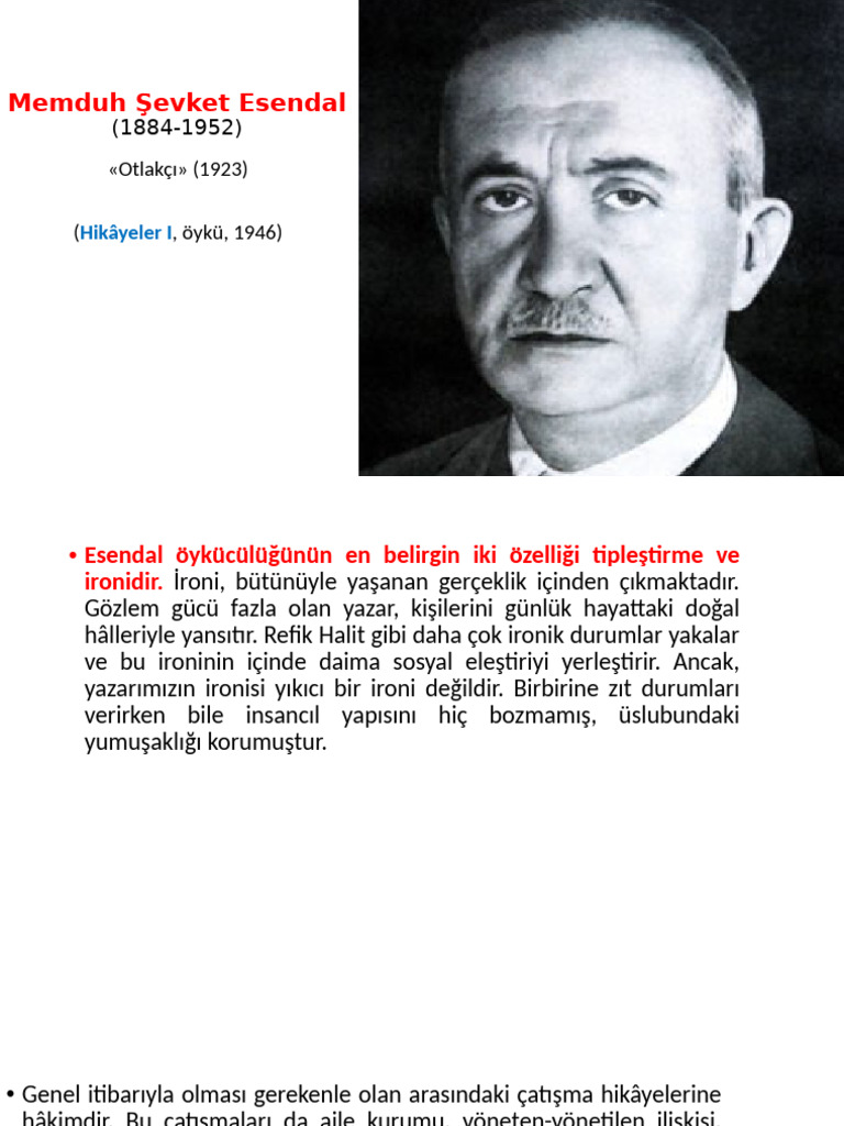 Memduh Å Evket Esendal | PDF