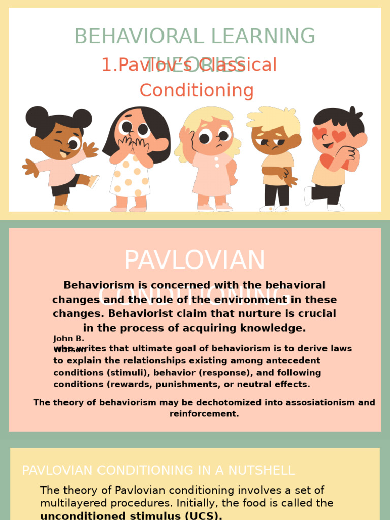 Behavioral Learning Theories | PDF | Classical Conditioning ...