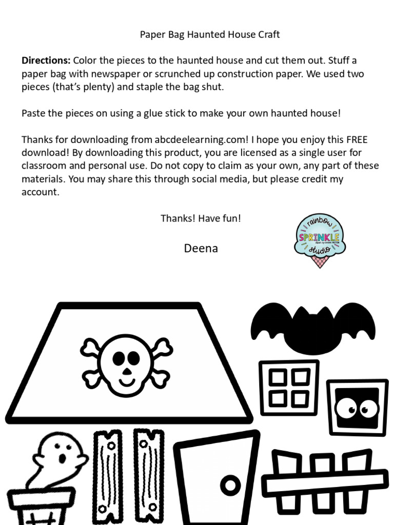 Build A Haunted House Craft | PDF