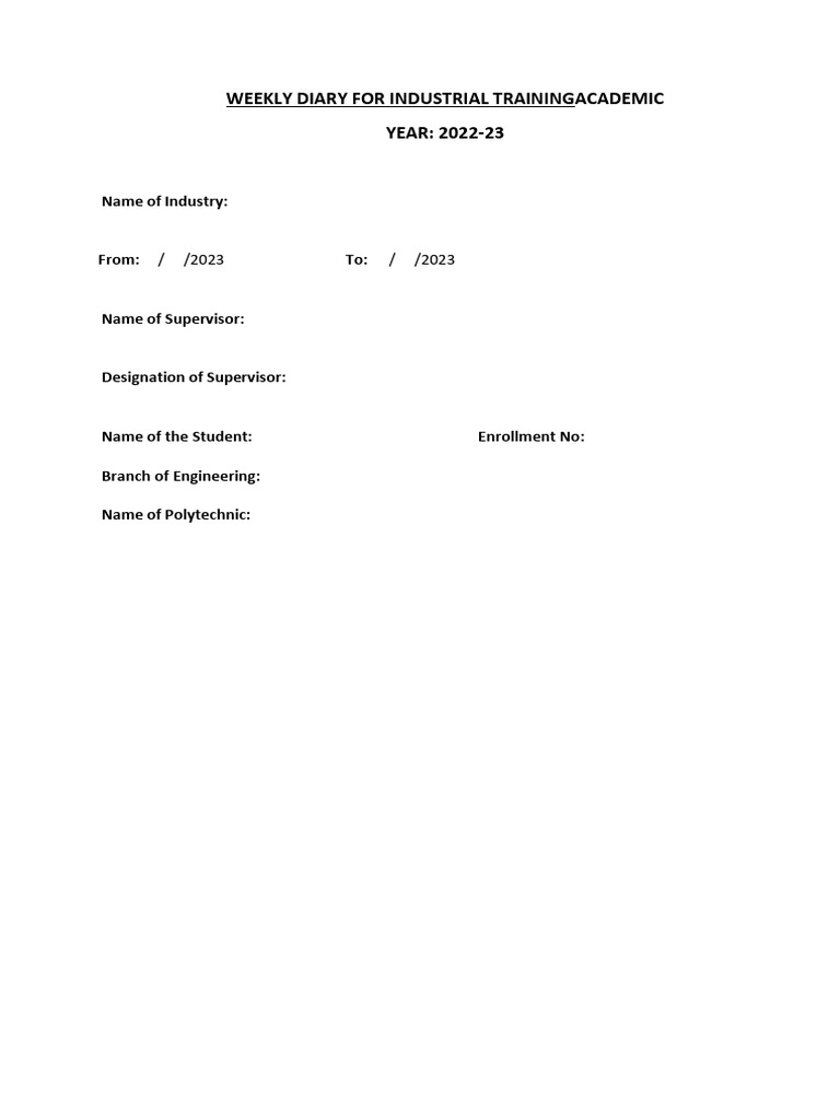 Weekly Dairy (1) | PDF | Html | Html Element