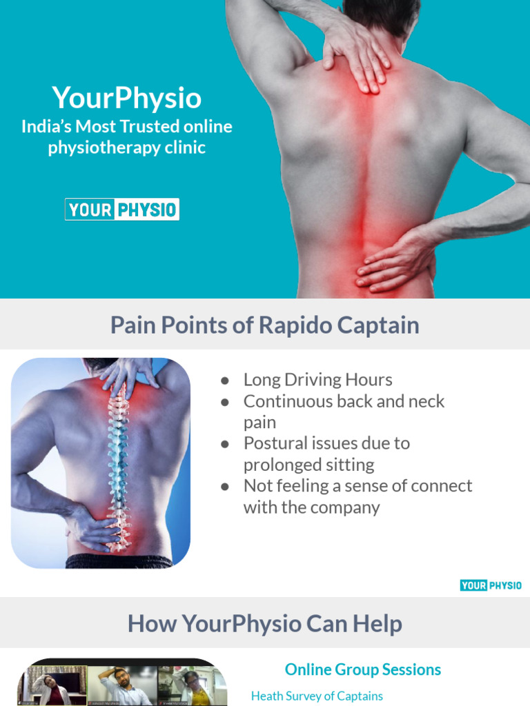 YourPhysio - Group Offering - Rapido | PDF | Physical Therapy | Pain