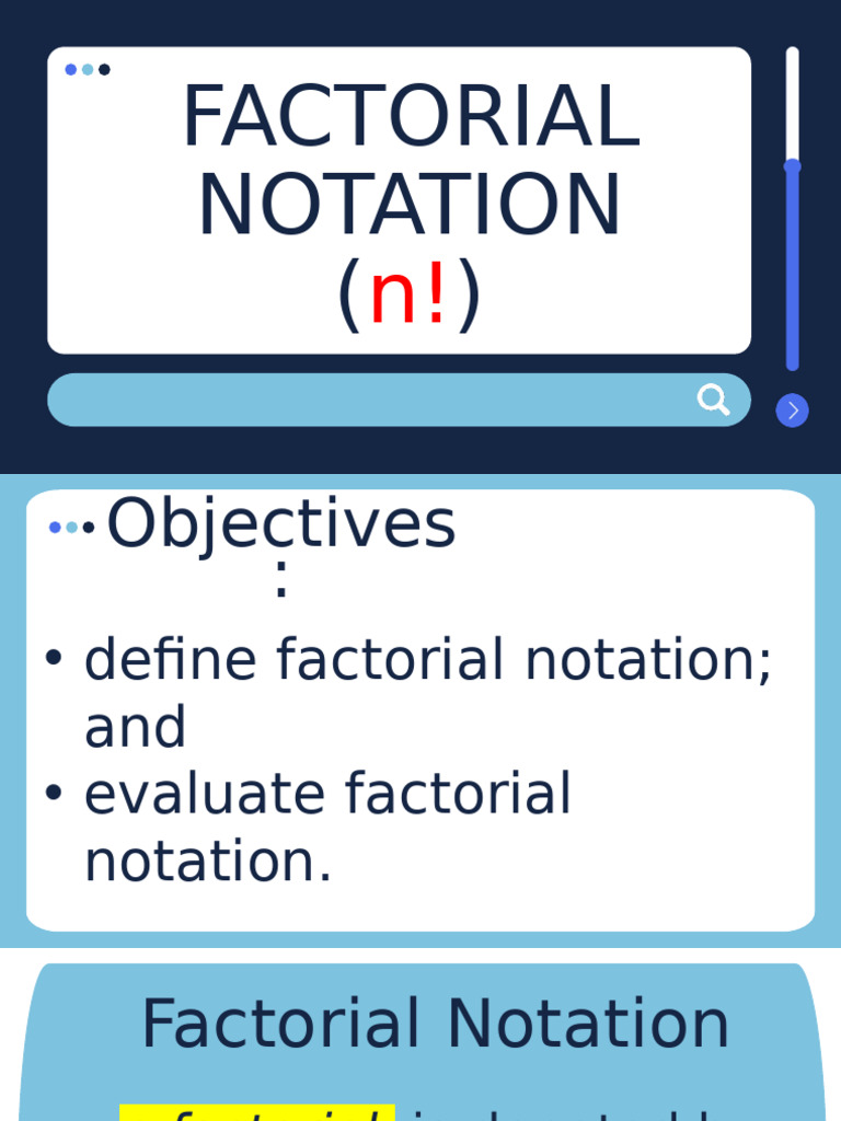 2 Factorial Notation Pdf