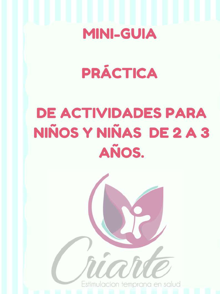 Guía de Actividades para Niños Pequeños | PDF | Aprendizaje