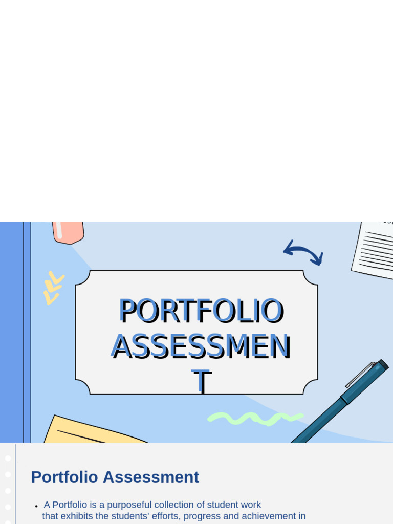 Portfolio Assessment | PDF | Educational Assessment | Rubric (Academic)