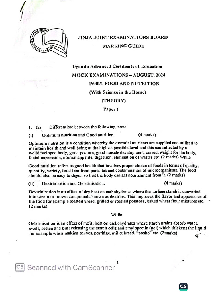 JJEB Physics 2025 Guide | PDF
