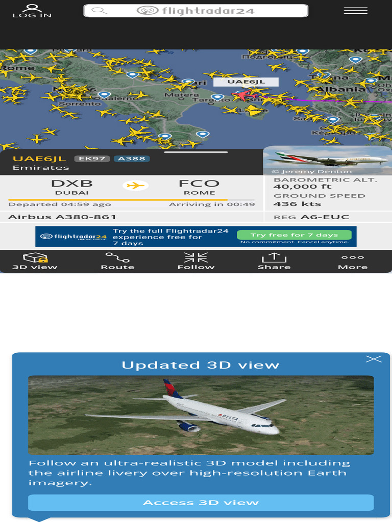 Emirates Flight EK97 Live Tracker | PDF