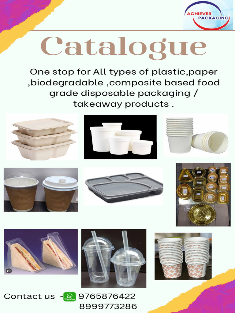 Achiever Packaging Improved Catalogue | PDF